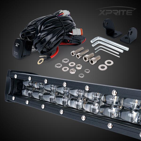 Xprite LED Light Bar with Amber Backlight (Double Row) Sunrise Series