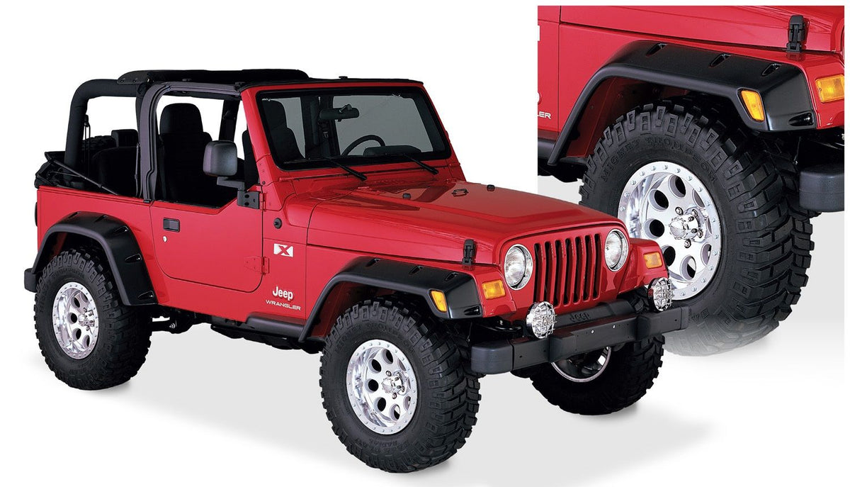 Bushwacker Rivet Style [Front/Rear] Jeep Wrangler TJ (97-06) 4.00" or