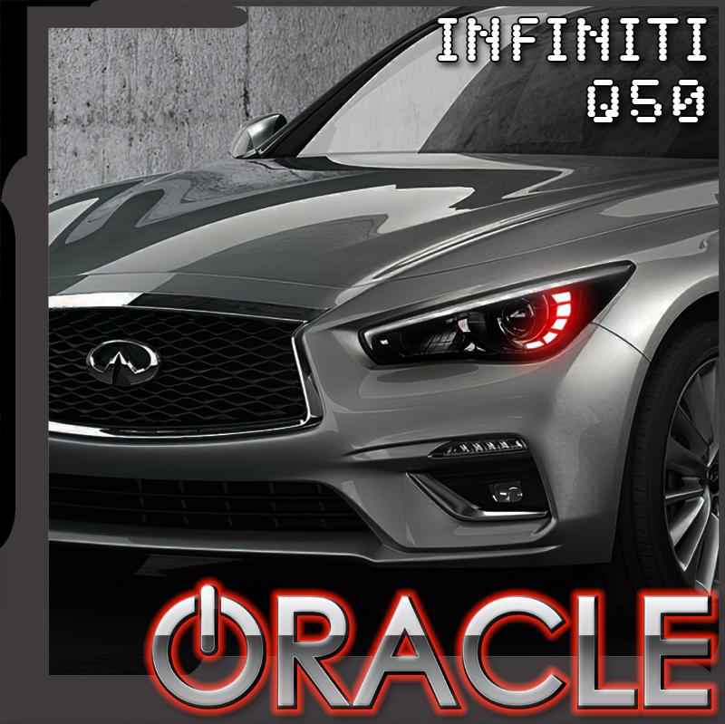 Oracle Headlight Upgrade Infiniti Q50 (14-21) ColorSHIFT RGB+W DRL or