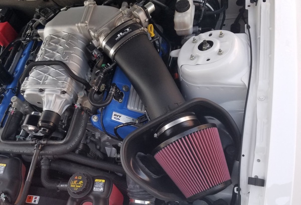 JLT Black Textured BIG Air Intake Ford Mustang Shelby GT500 (2010-2014