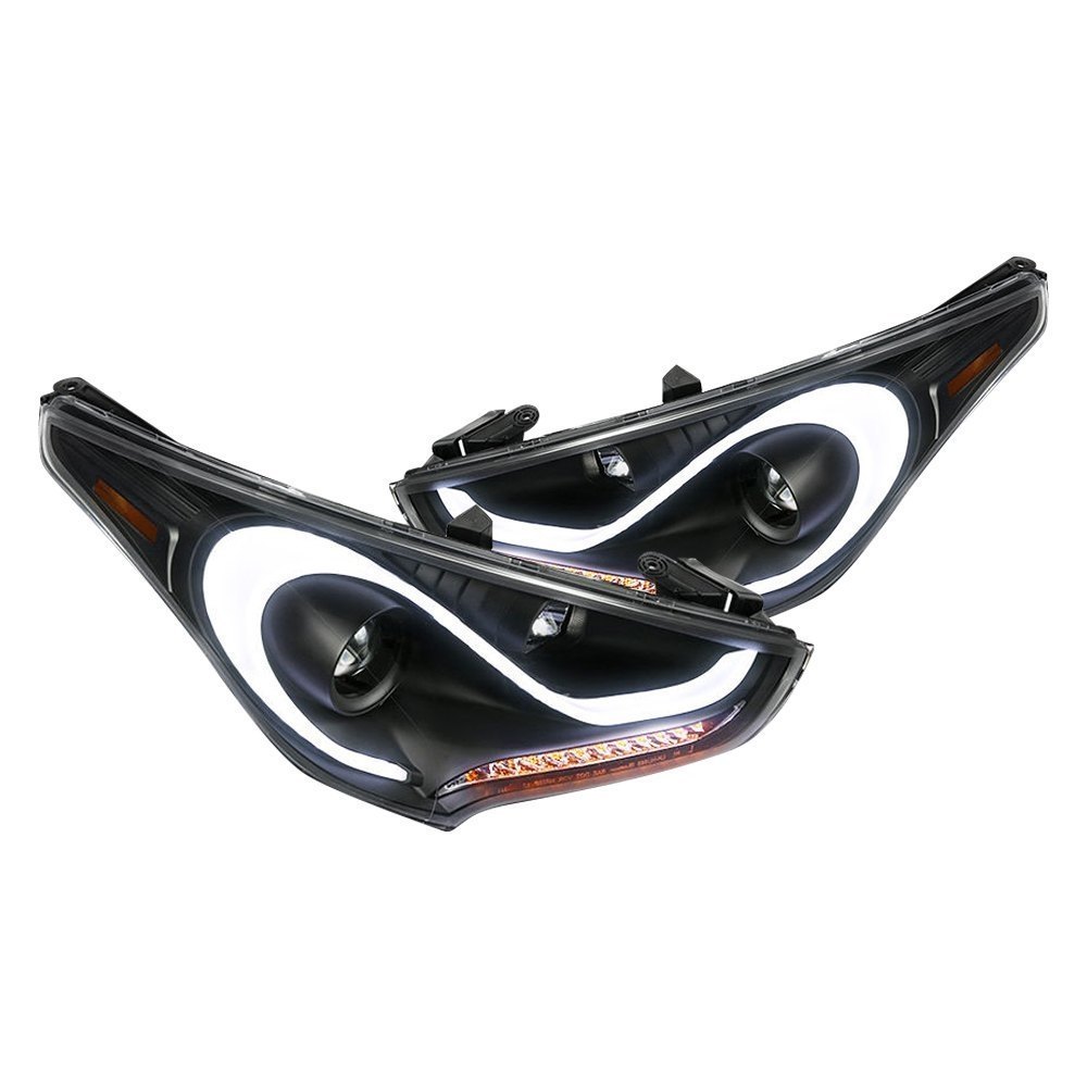Spec-D Projector Headlights Hyundai Veloster (2012-2017) LED Sequentia