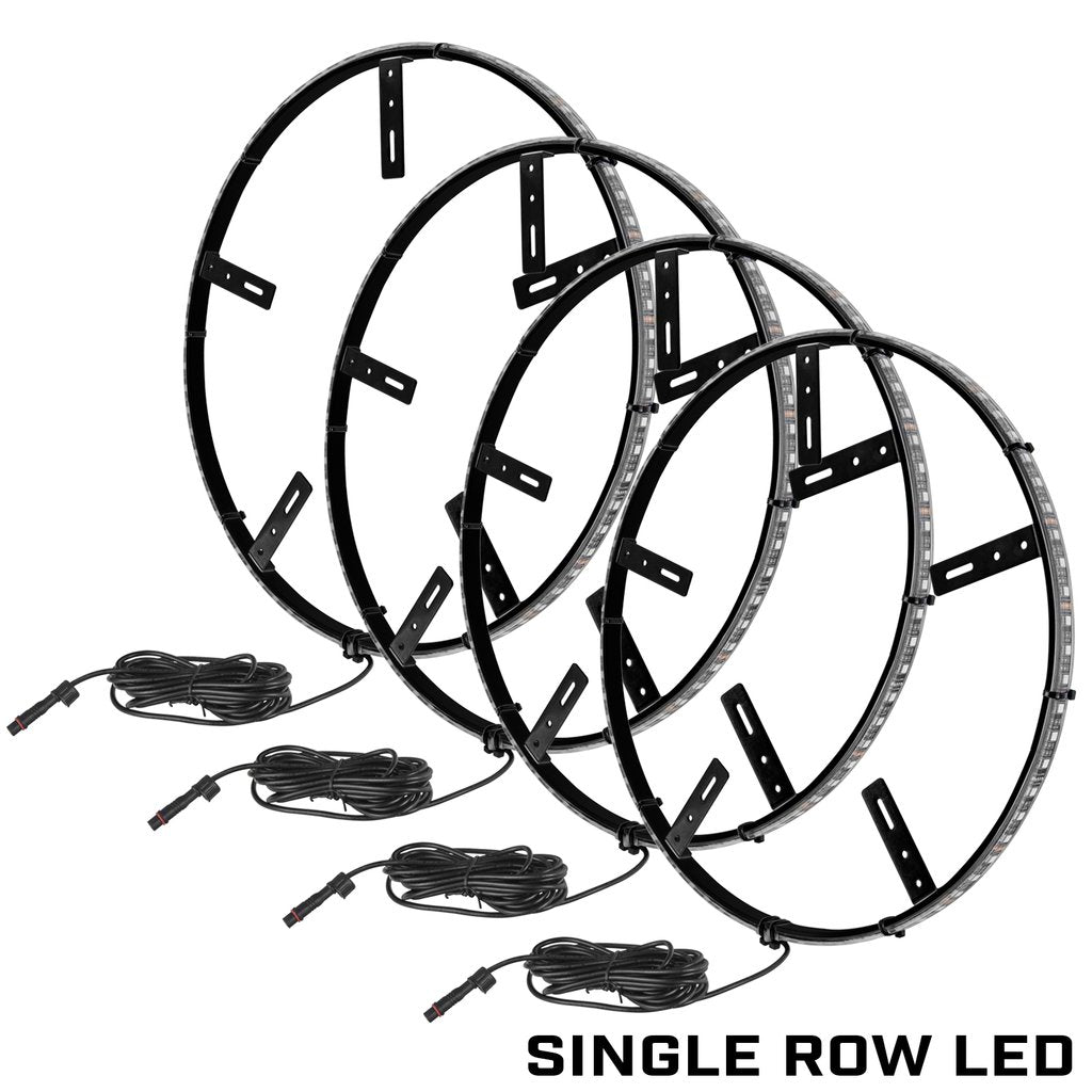 Oracle LED Illuminated Wheel Rings - Single Row / Double Row / 15" LED