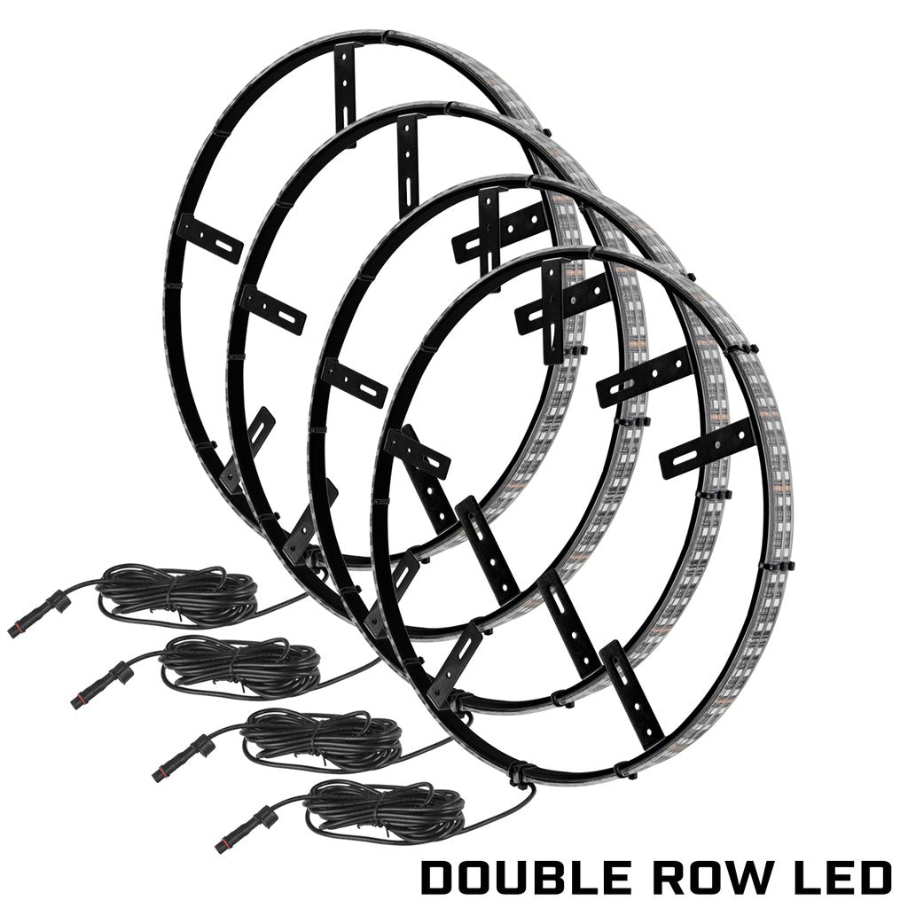 Oracle LED Illuminated Wheel Rings - Single Row / Double Row / 15" LED