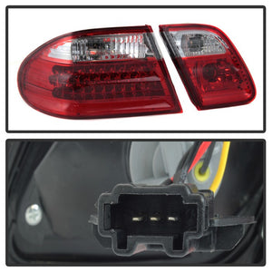 Xtune LED Tail Lights Mercedes E-Class W210 (1996-2002) Red Clear or R