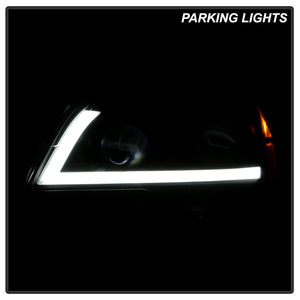 Xtune Projector Headlights GMC Acadia (07-12) [w/ LED Light Bar] Black