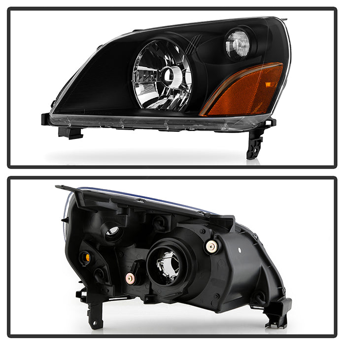 Xtune Crystal Headlights Honda Pilot (03-05) Black or Chrome w/ Amber