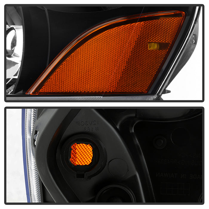 Xtune Crystal Headlights Honda Pilot (03-05) Black or Chrome w/ Amber