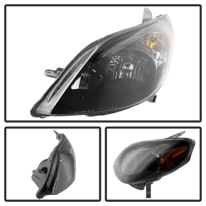 Xtune Crystal Headlights Toyota Matrix (2003-2008) [Halogen Model] Bla