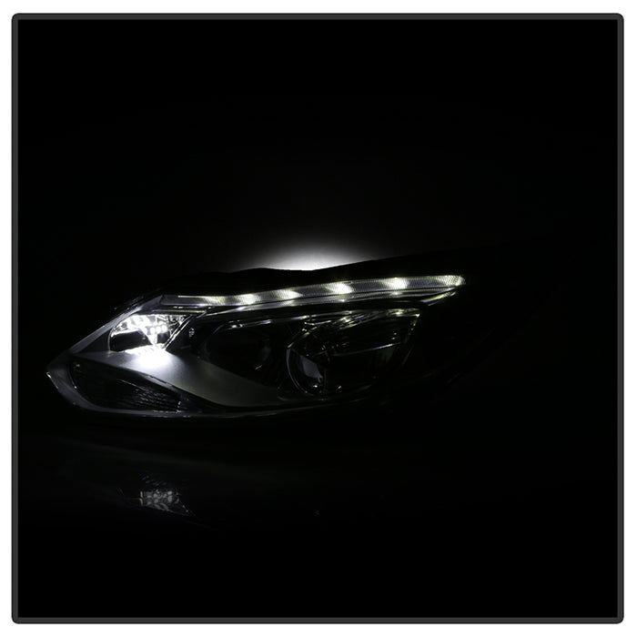 Xtune Projector Headlights Ford Focus (12-14) [OEM Style] Black / Chro