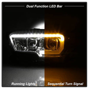 Xtune Projector Headlights Toyota Tacoma SR /SR5 (16-19) [w/ DRL LED L