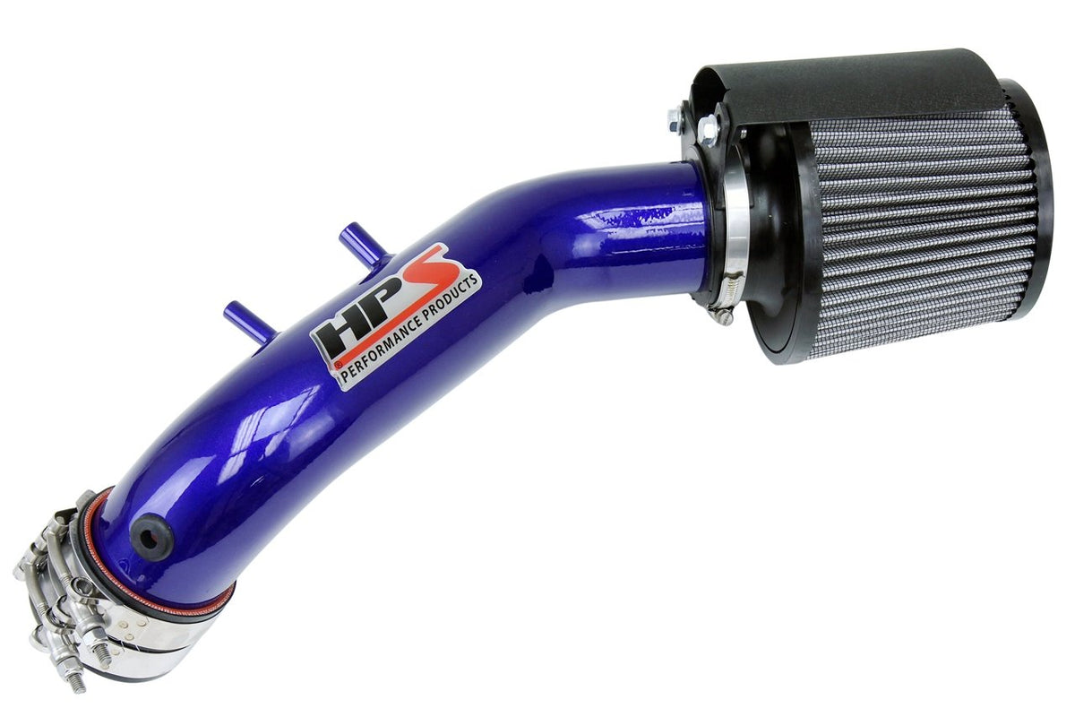 HPS Short Ram Air Intake Acura TSX 2.4L (2004-2008) Blue / Polished ...