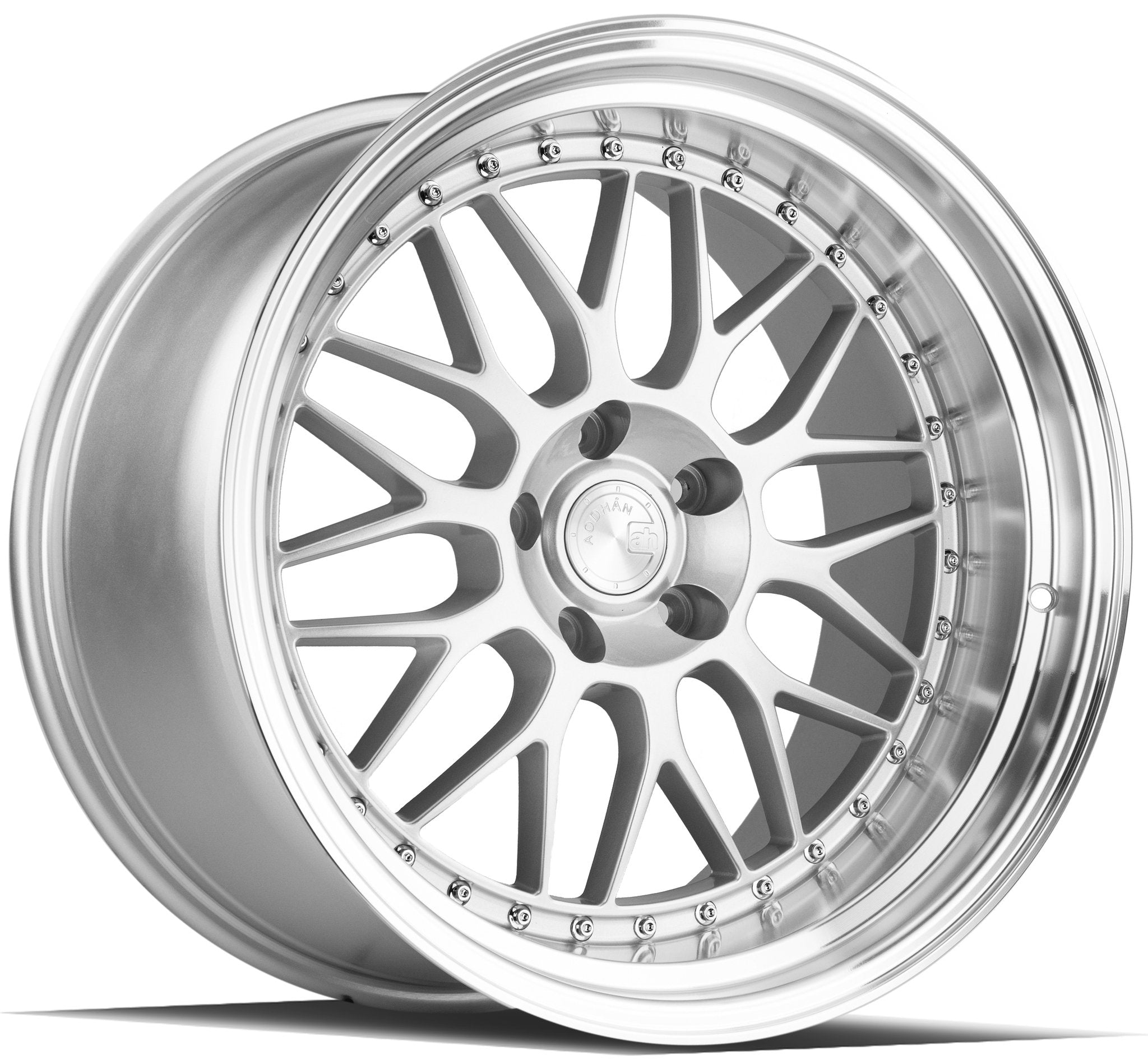 Aodhan AH02 Wheels (17x8 4x100/4x114.3 +35 Offset) Black / Silver