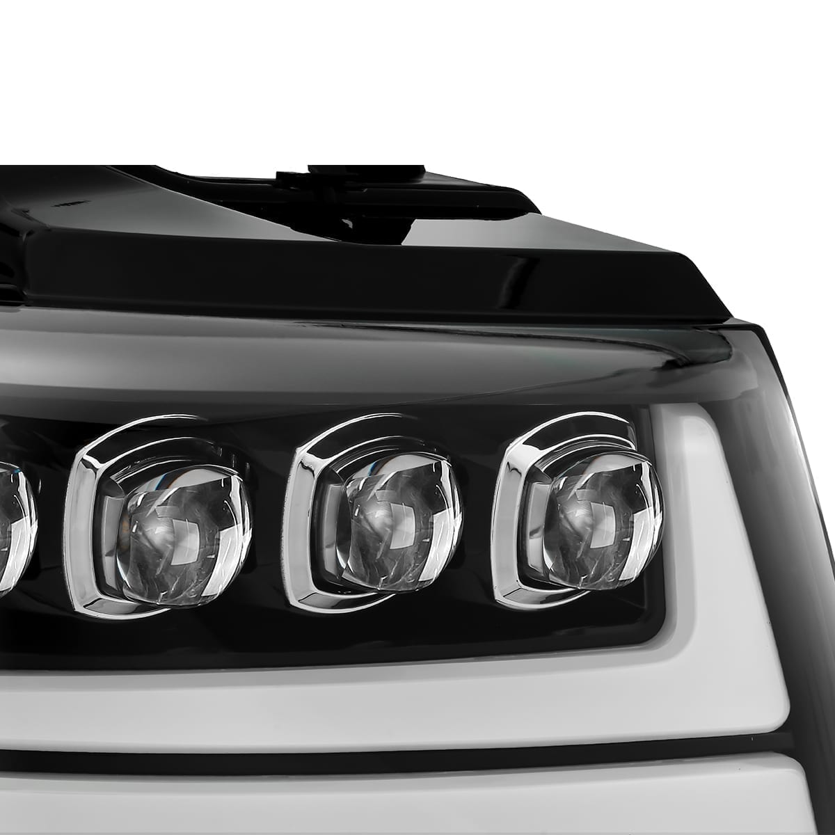 AlphaRex Quad 3D LED Projector Headlights Chevy Avalanche [Nova Series