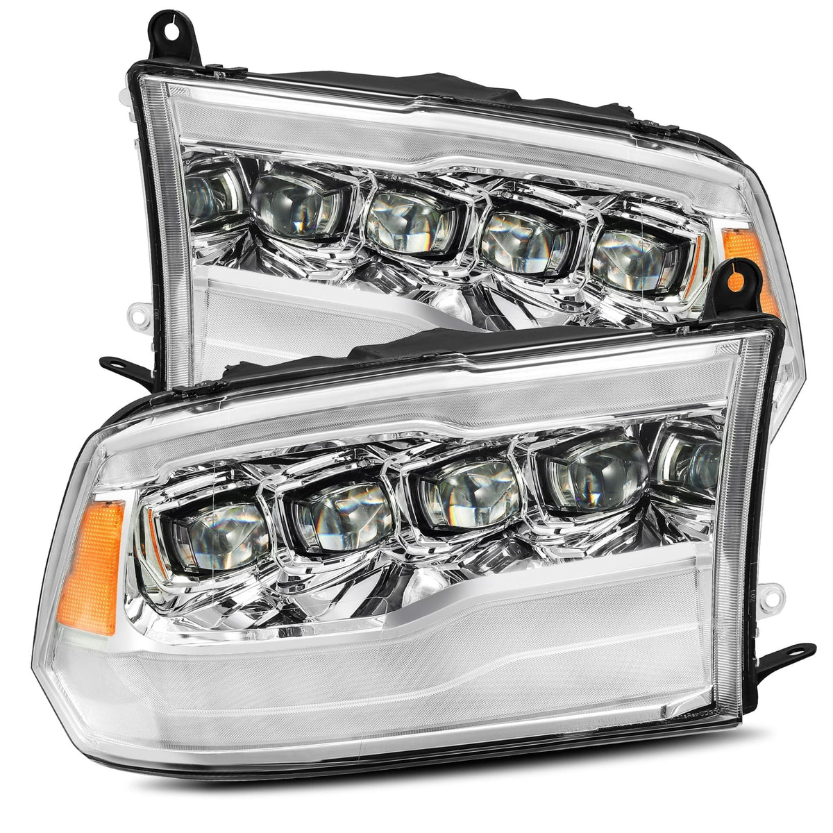 AlphaRex Quad 3D LED Projector Headlights Ram Truck [Nova Series] (09-