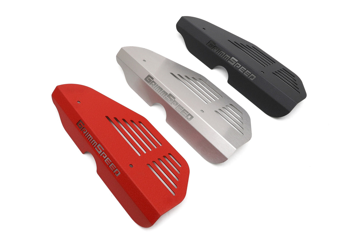 GrimmSpeed Alternator Cover Subaru WRX (02-14) WRX STI (02-19) Black/R