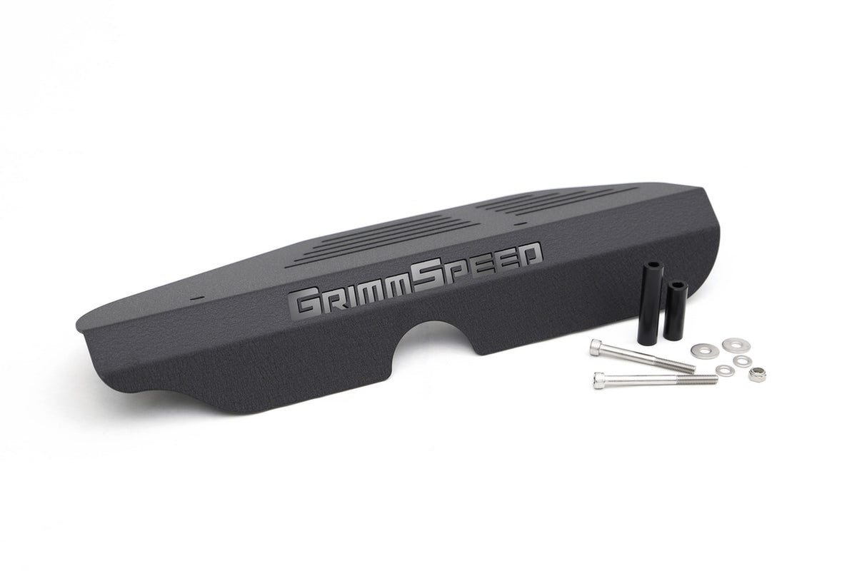GrimmSpeed Alternator Cover Subaru WRX (02-14) WRX STI (02-19) Black/R