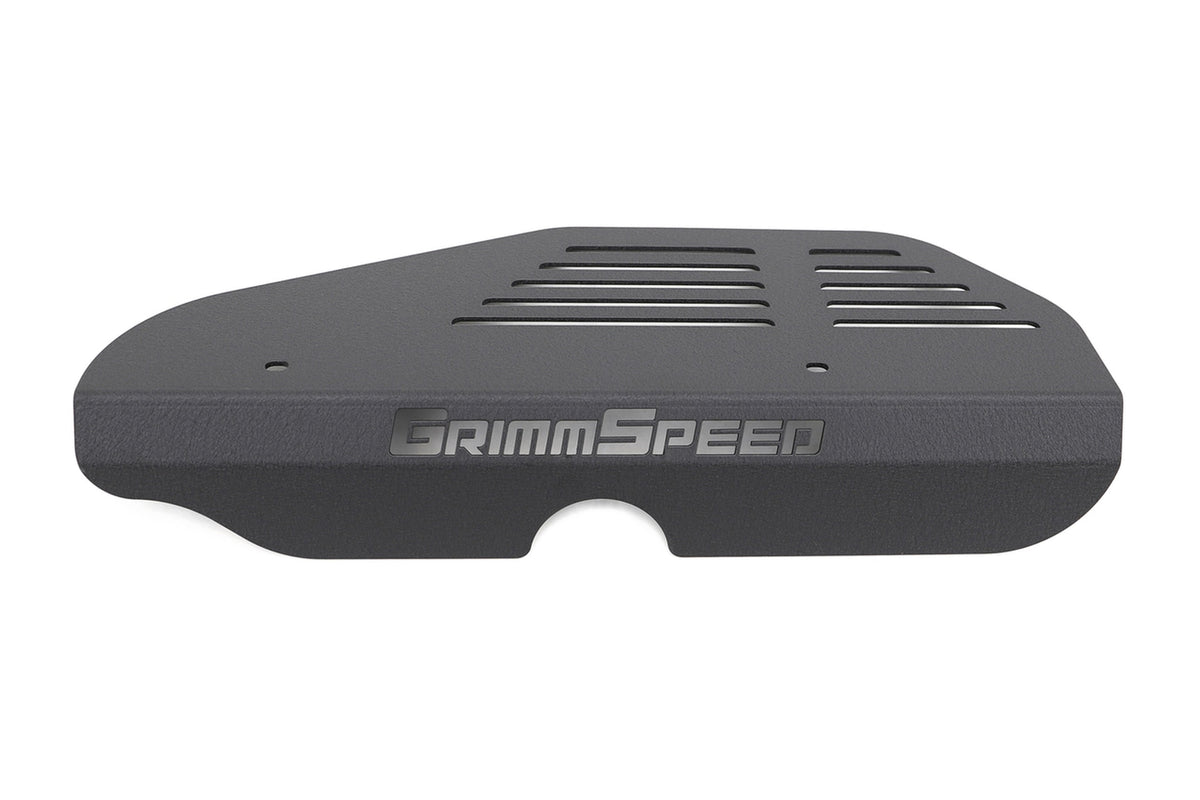 GrimmSpeed Alternator Cover Subaru WRX (02-14) WRX STI (02-19) Black/R