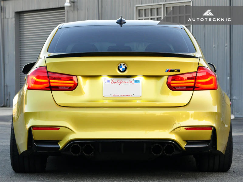 Autotecknic Rear Bumper Trim BMW M3 F80 (2015-2017) Carbon Fiber