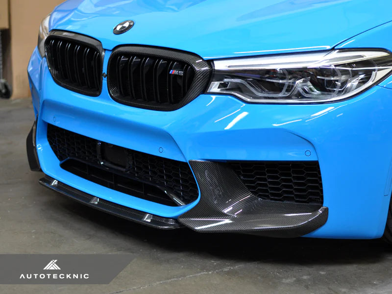 Autotecknic Center Front Lip BMW M5 F90 Pre-LCI (18-20) Dry Carbon Com
