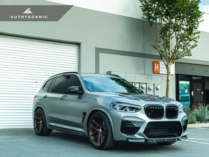 Autotecknic Aero Front Splitter & Center Lip BMW X3M F97 (21-22) Dry C