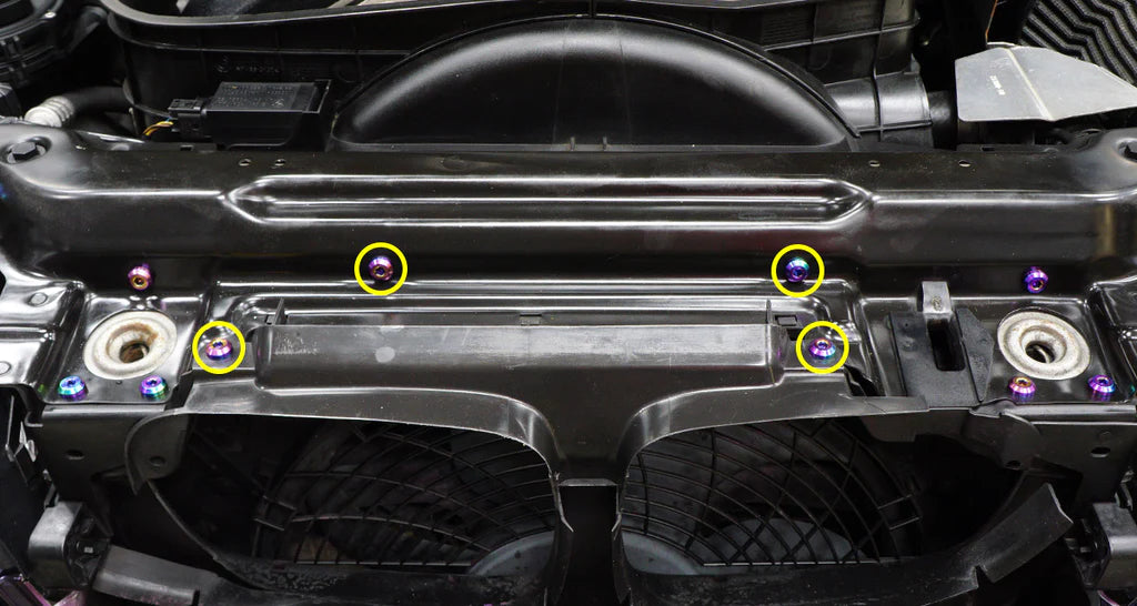 Dress Up Bolts BMW E46 M3 (2000-2006) Titanium Hardware Air Intake Sco