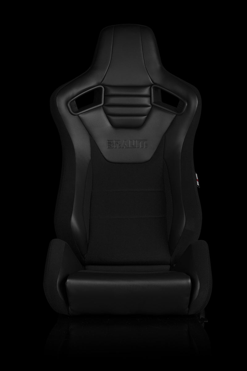 BRAUM Elite S Racing Seats BMW E36 Coupe (Reclinable - Black Leatheret