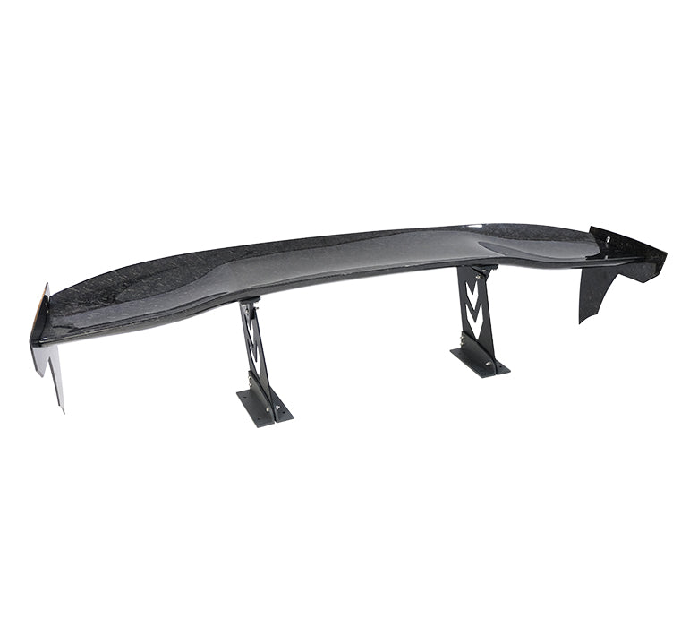 NRG Carbon Fiber Spoiler / Wing (59" x 11") Aggressive Side Mounts CAR