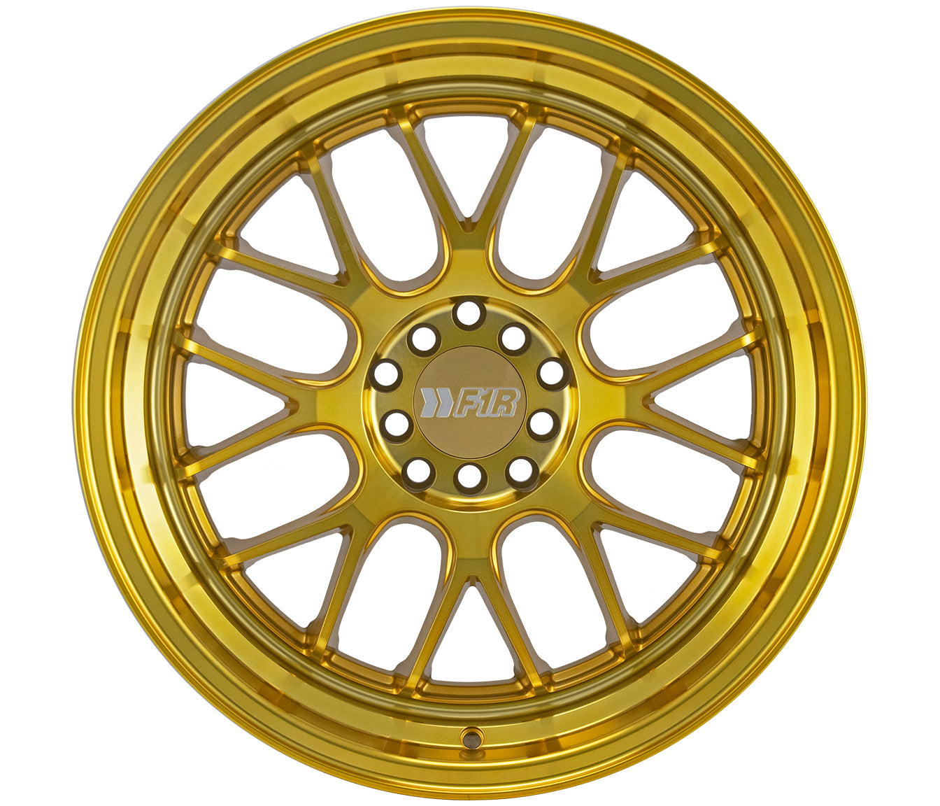 F1R F21 v2 Wheels (18x8.5 5×112/114.3 45ET) Bronze / Candy Red / Machi