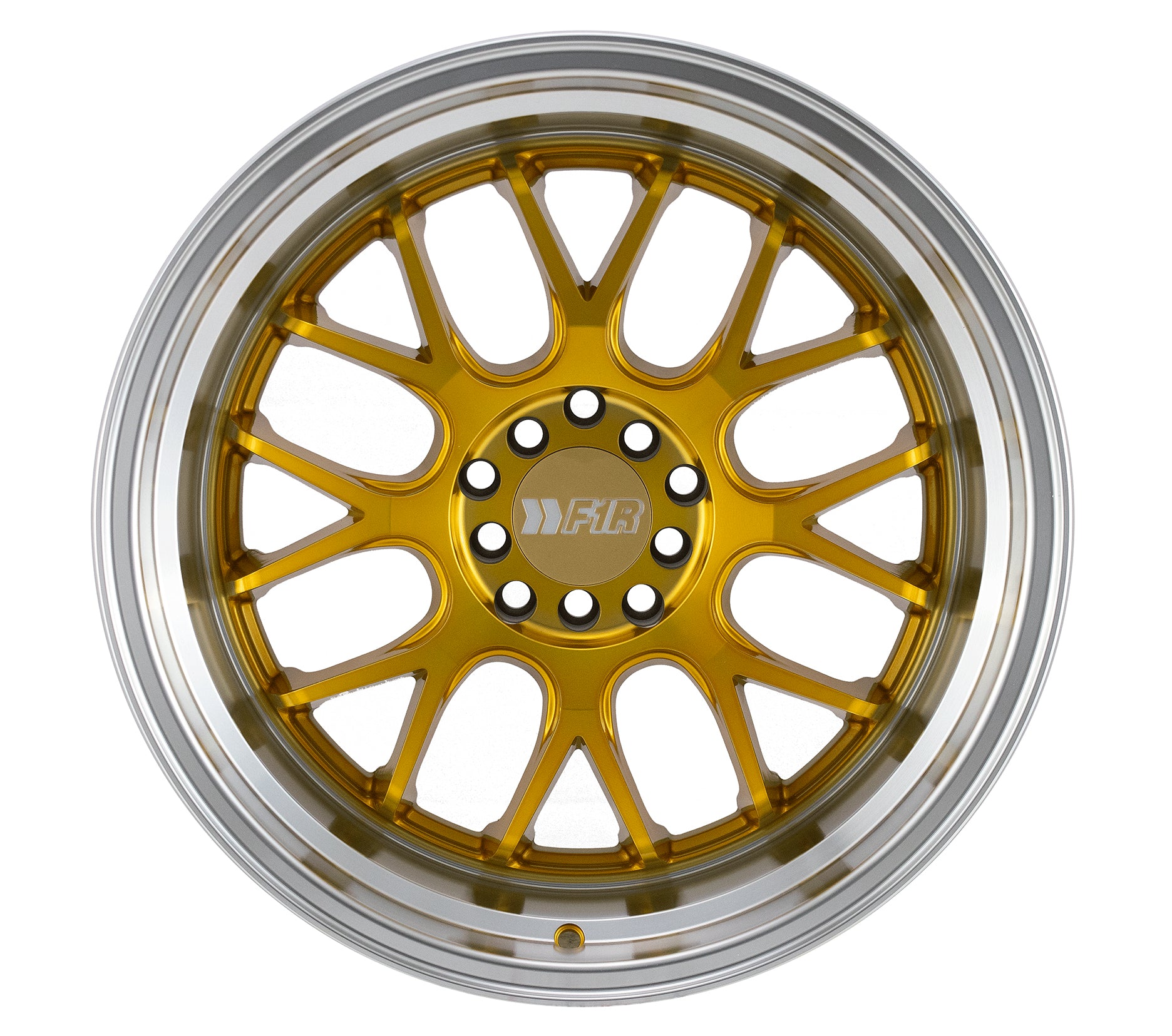 F1R F21 v2 Wheels (18x8.5 5×112/114.3 45ET) Bronze / Candy Red / Machi