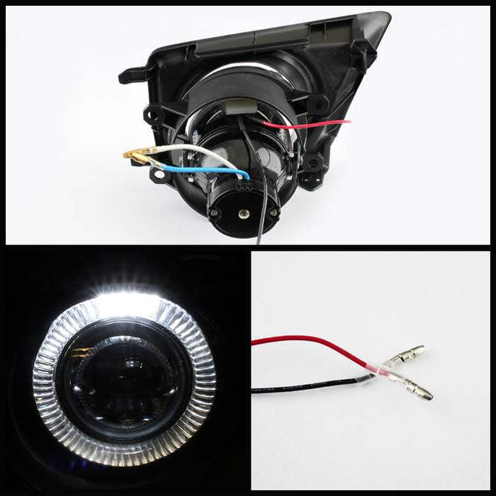 Spyder Halo Projector Fog Lights Toyota Tacoma (12-15) [w/ Switch] Smo