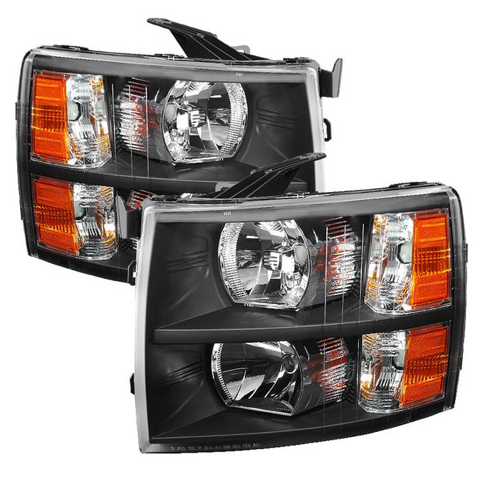 Xtune Crystal Headlights Chevy Silverado (07-14) [Optional DRL LED Lig