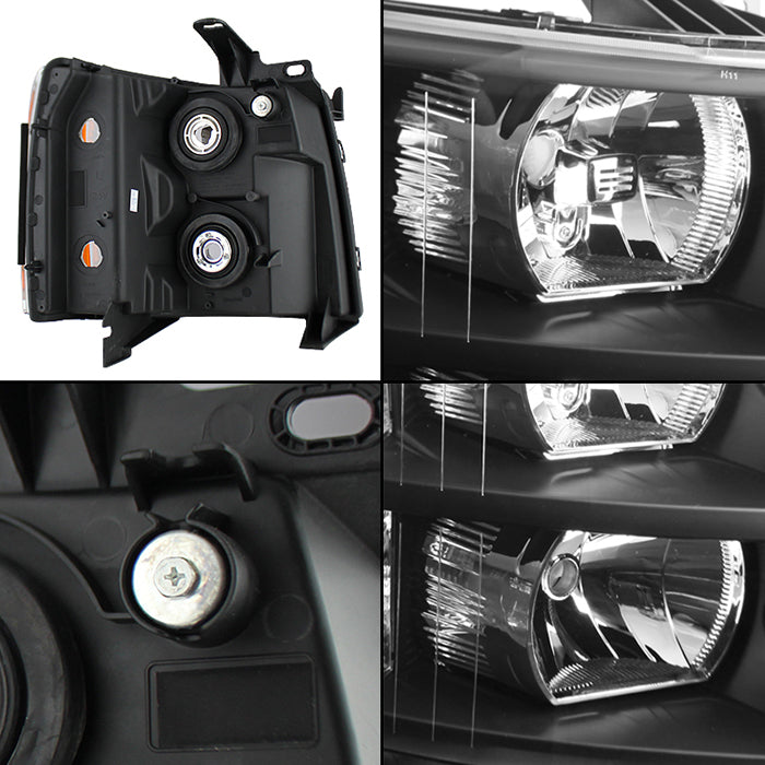 Xtune Crystal Headlights Chevy Silverado (07-14) [Optional DRL LED Lig