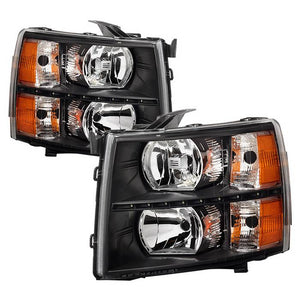 Xtune Crystal Headlights Chevy Silverado (07-14) [Optional DRL LED Lig