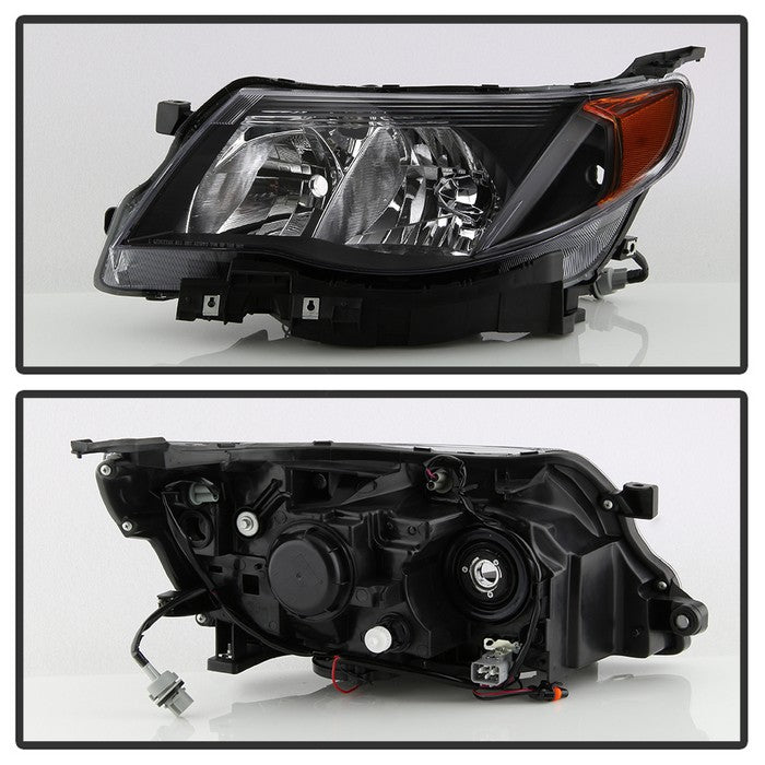 Xtune Headlights Subaru Forester (09-13) [OEM Style - Halogen Only] Bl