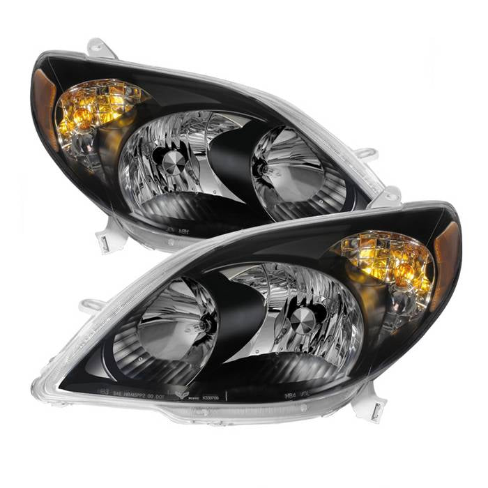 Xtune Crystal Headlights Toyota Matrix (2003-2008) [Halogen Model] Bla