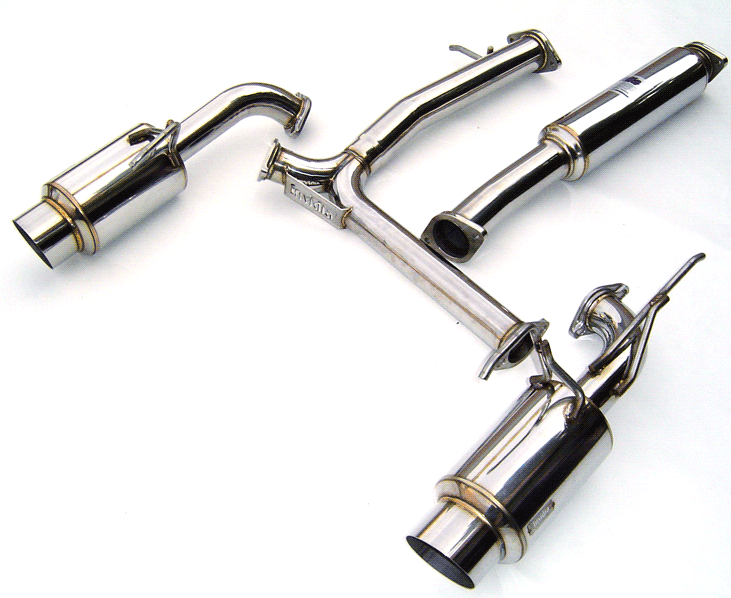Invidia N1 Exhaust Nissan 350Z (03-08) Catback w/ Polished Tips - HS02