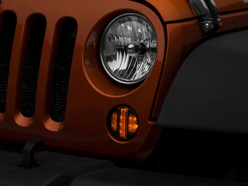 Raxiom LED Turn Signals Jeep Wrangler JK (07-18) [Axial Series w/ DRL]
