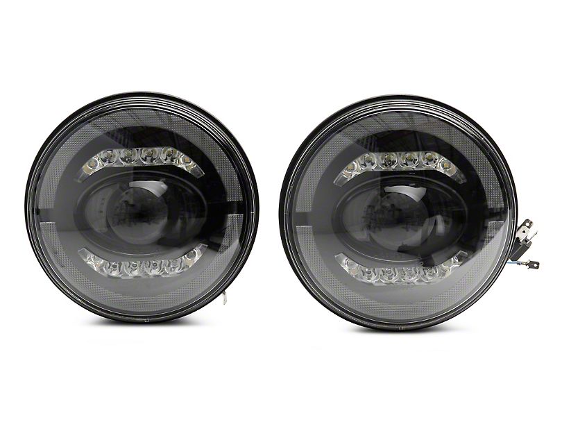 Raxiom LED Headlights Jeep Wrangler JK (07-18) [Axial Series 7" w/ LED