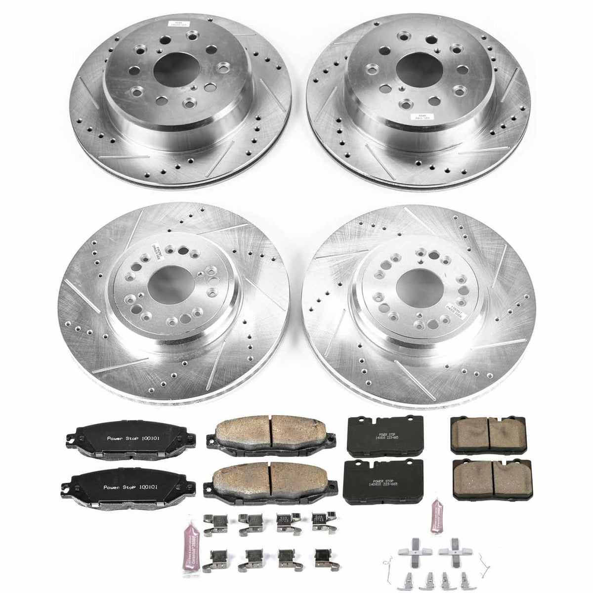 PowerStop Z23 Evolution Sport Brake Rotors + Pads Lexus LS400 (95-00 ...