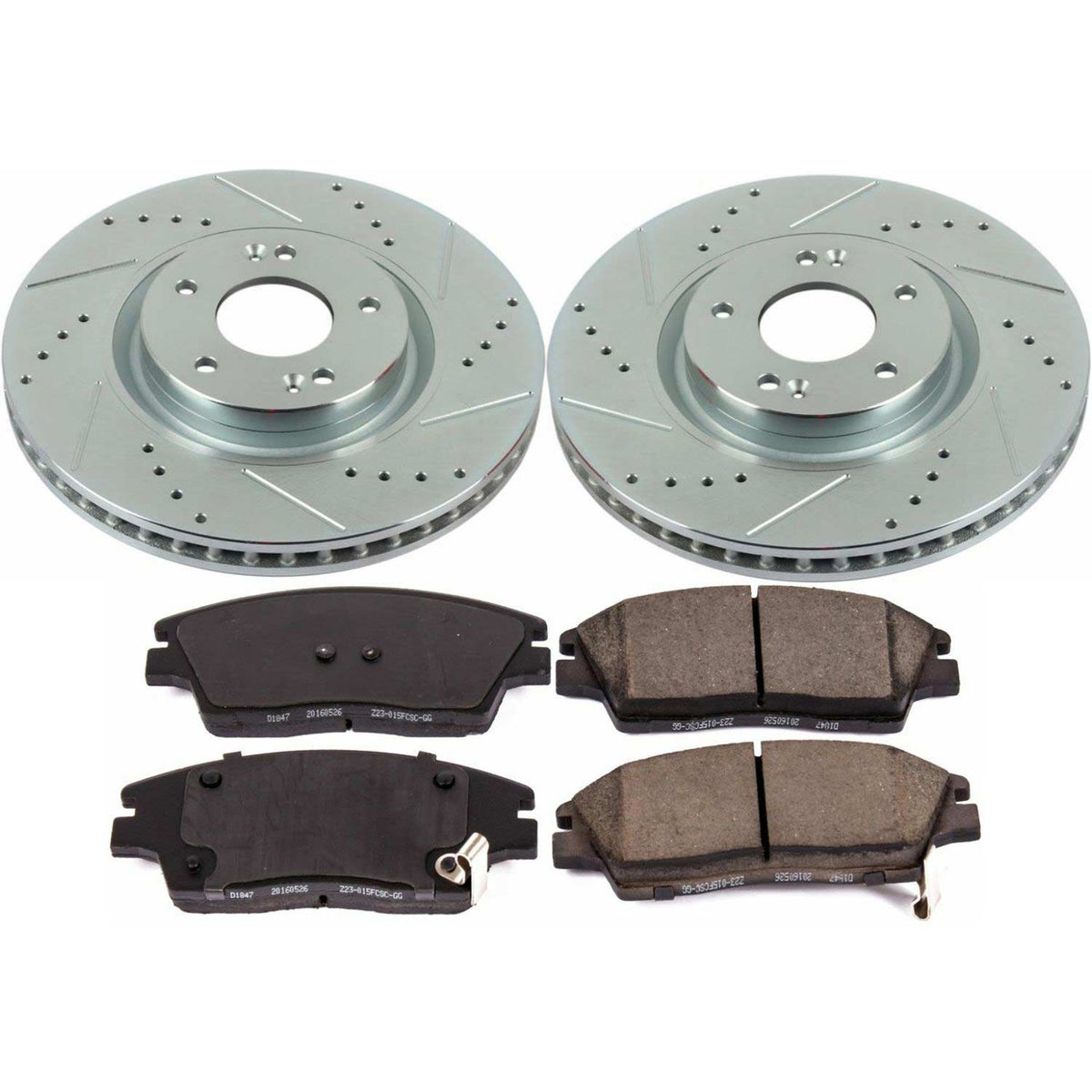 PowerStop Z23 Evolution Sport Brake Rotors + Pads Genesis G70 4 Cyl.