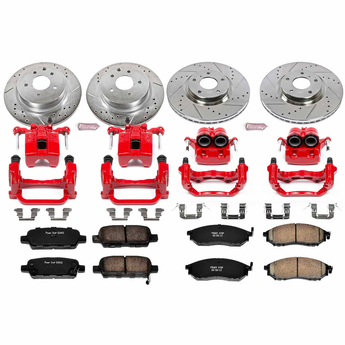 PowerStop Z23 Evolution Sport Brake Rotors + Pads + Calipers Infiniti