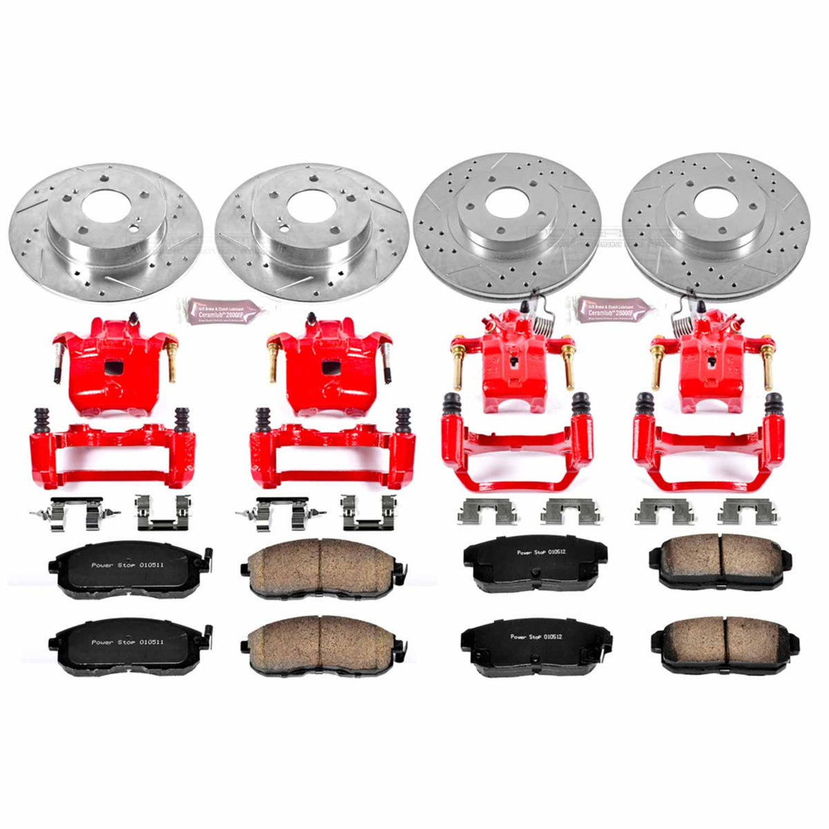 PowerStop Z23 Evolution Sport Brake Kits Infiniti M56 RWD/M56X AWD (11