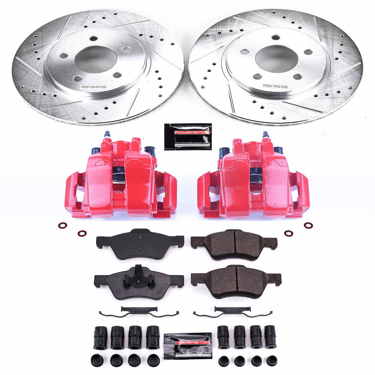 PowerStop Z23 Evolution Sport Brake Rotors + Pads + Calipers Ford Esca