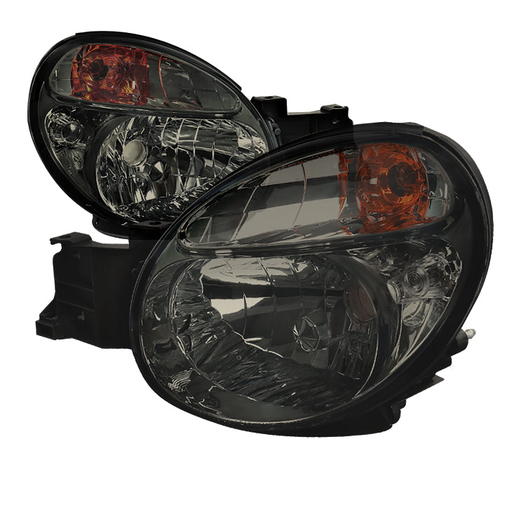 Spec-D OEM Replacement Headlights Subaru WRX (02-03) Bug Eye - Black,