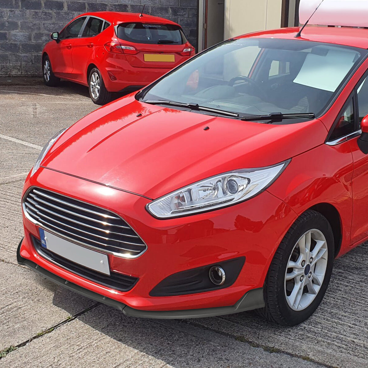 Spec-D Front Bumper Lip Ford Fiesta S / SE / Titanium (14-19) Matte or ...