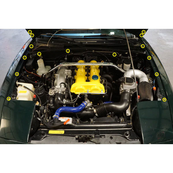 Dress Up Bolts Mazda Miata NA (89-97) [Titanium Hardware Engine Bay Ki