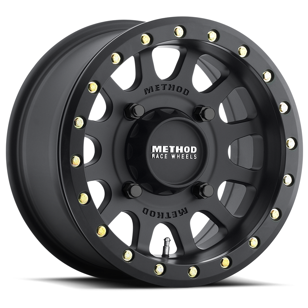 Method Race Wheels 401 UTV Beadlock (15x7.0 +13 Offset 4x136) Matte Bl ...