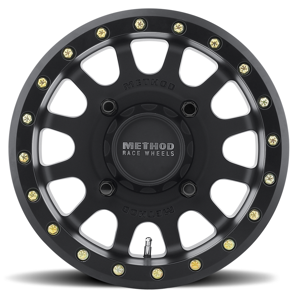 Method Race Wheels 401 UTV Beadlock (15x7.0 +13 Offset 4x136) Matte Bl ...