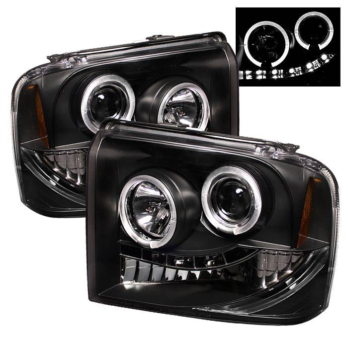 Spyder Projector LED Headlights Ford F250 F350 F450 Super Duty (2005-2