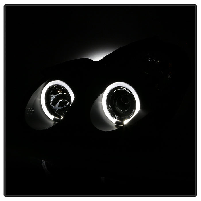 Spyder Projector Headlights Mercedes Benz C-Class 4Dr (2001-2005) Halo